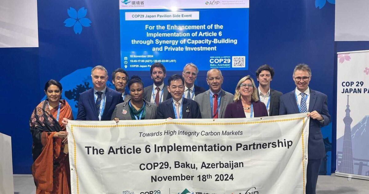 Recording uploaded: COP 29… | Article 6 Implementation Partnership